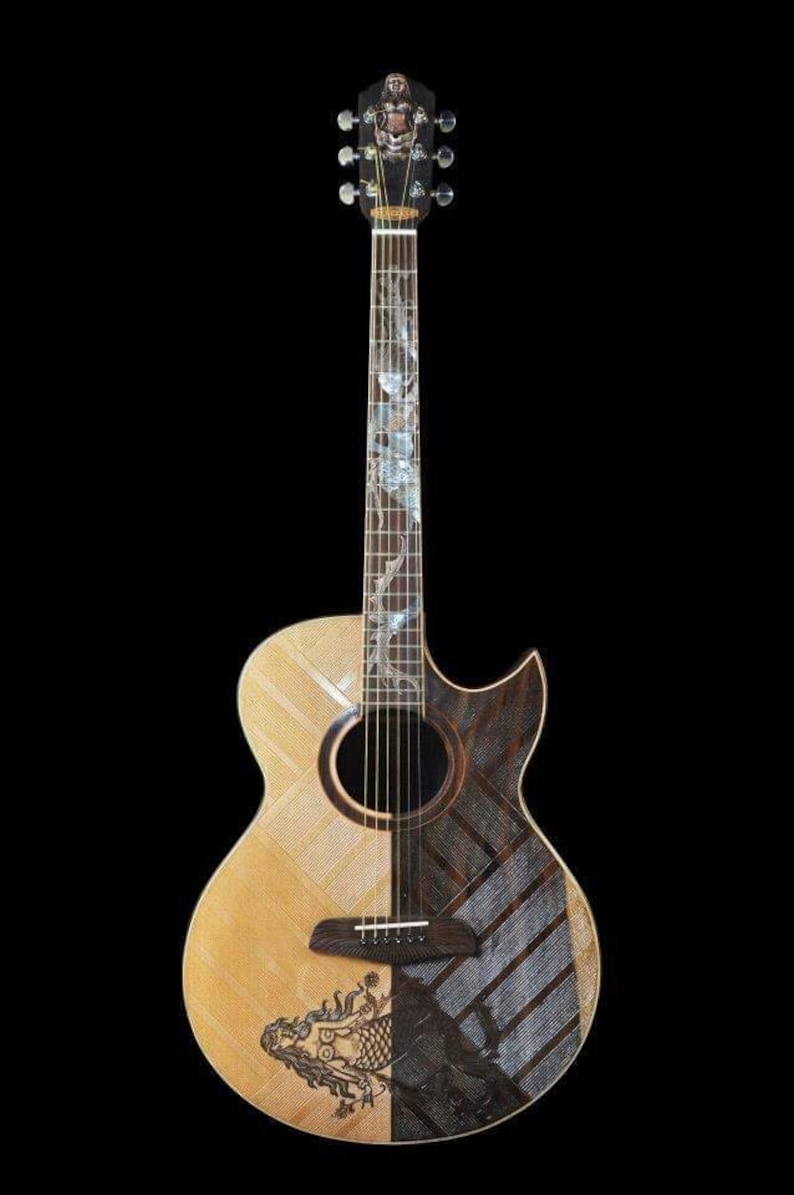 Blueberry Handmade Grand Concert Guitar Mermaid Built to Order - Etsy