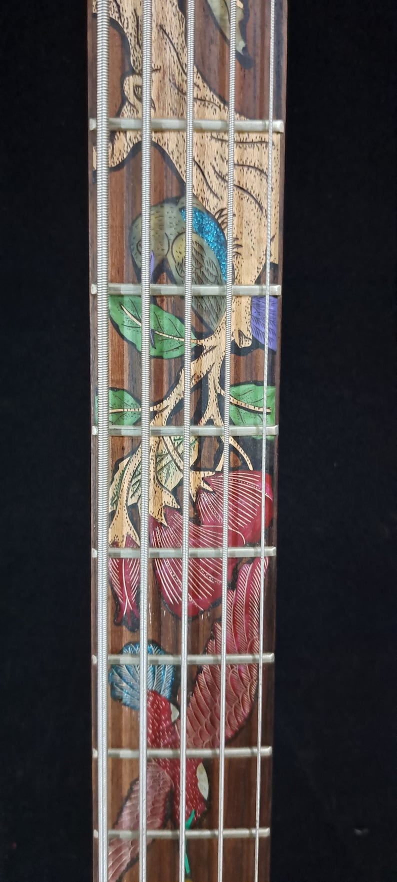 Blueberry Handmade Five-string Bass Guitar With Seymour Duncan Bassline Pickups - Etsy