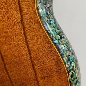 Handmade Acoustic Guitar: Floral Inlay, Paua Shell, Grand Concert - Etsy
