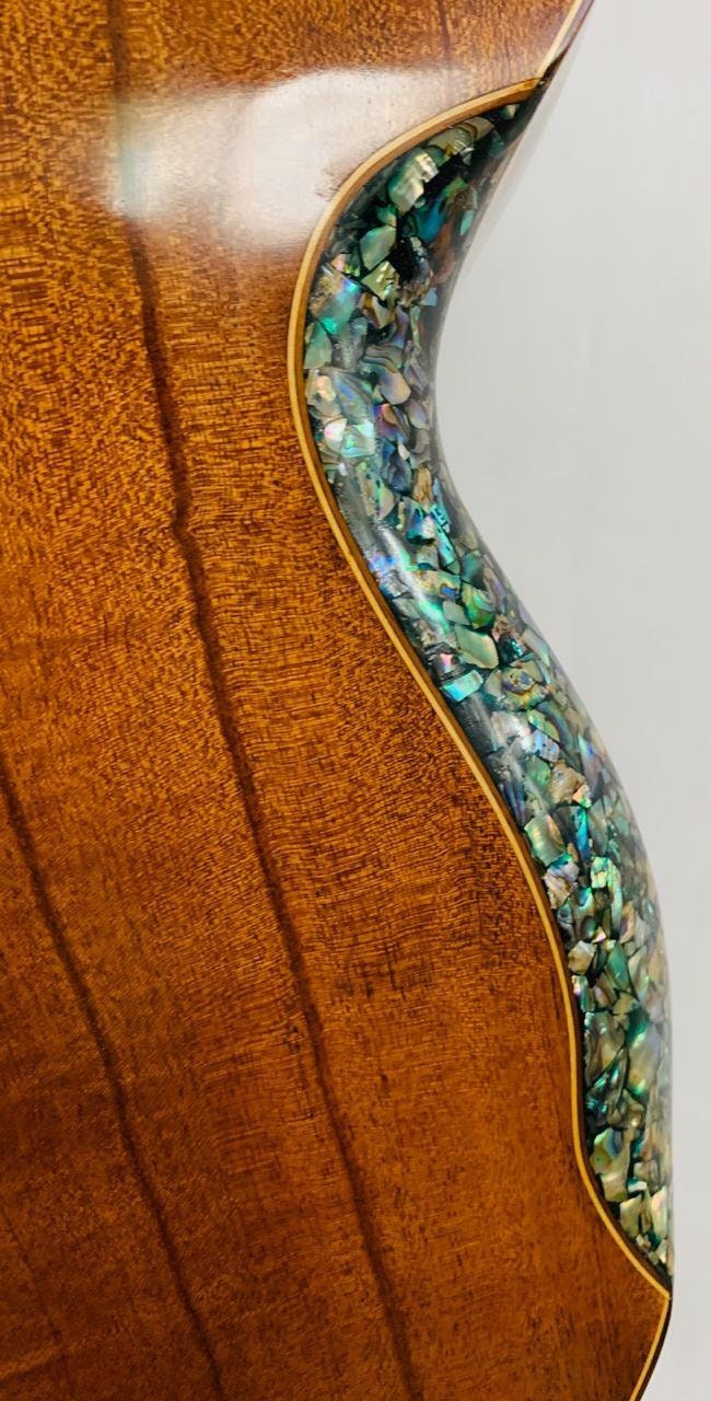 Handmade Acoustic Guitar: Floral Inlay, Paua Shell, Grand Concert - Etsy