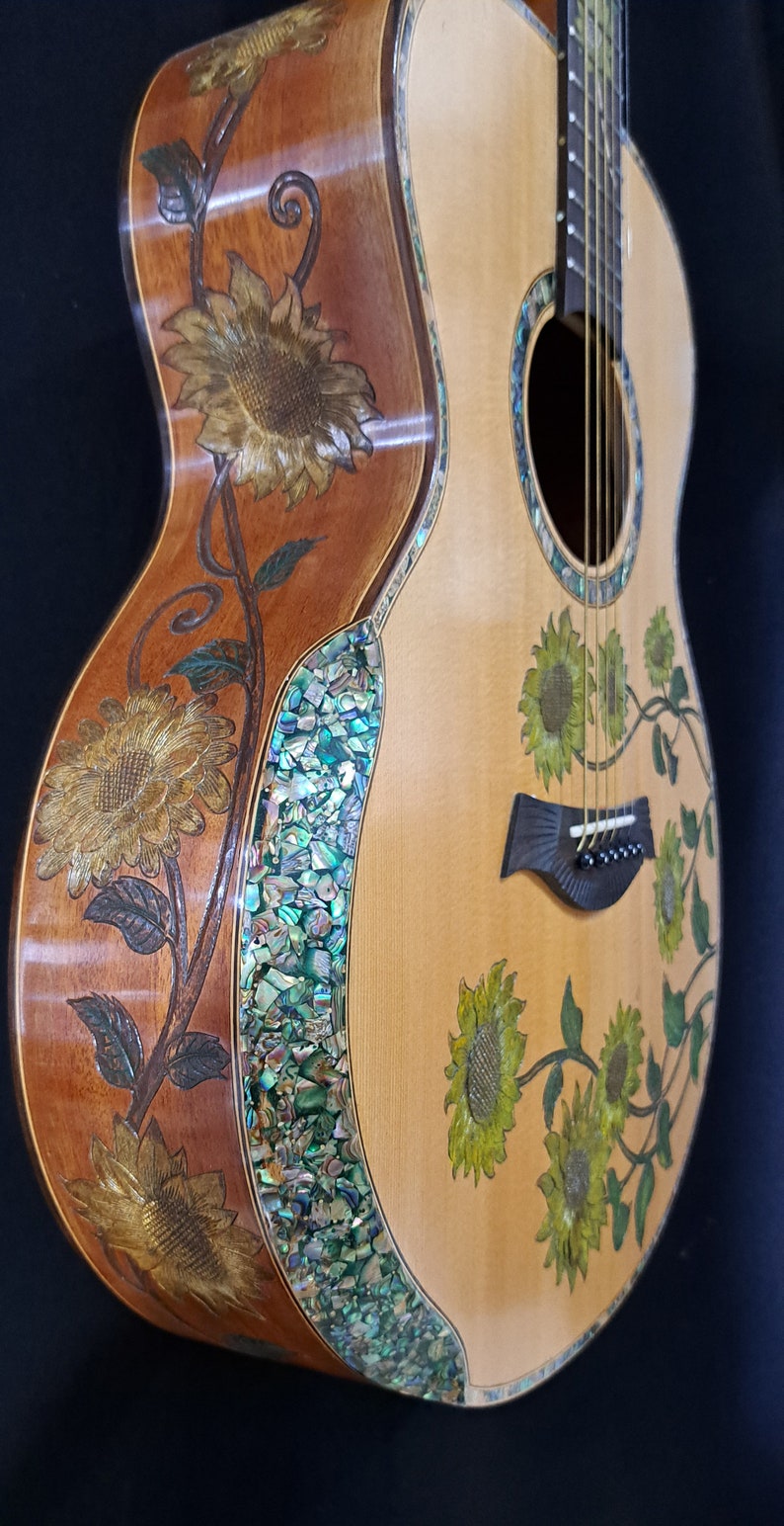 Blueberry NEW IN STOCK Handmade Acoustic Guitar Grand Concert - Yellow ...