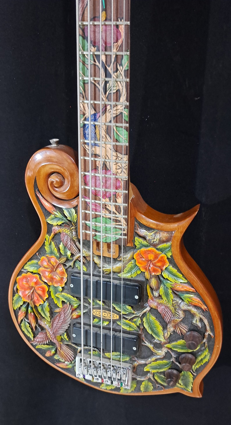 Blueberry Handmade Five-string Bass Guitar With Seymour Duncan Bassline Pickups - Etsy