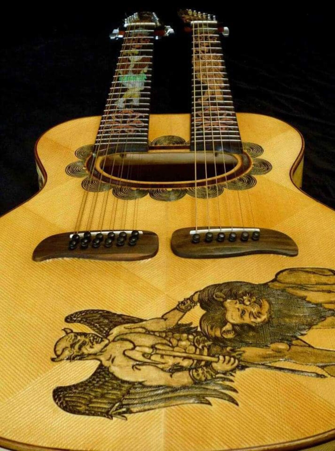 Blueberry Handmade Double Neck Acoustic Guitar - 90-day Delivery ...