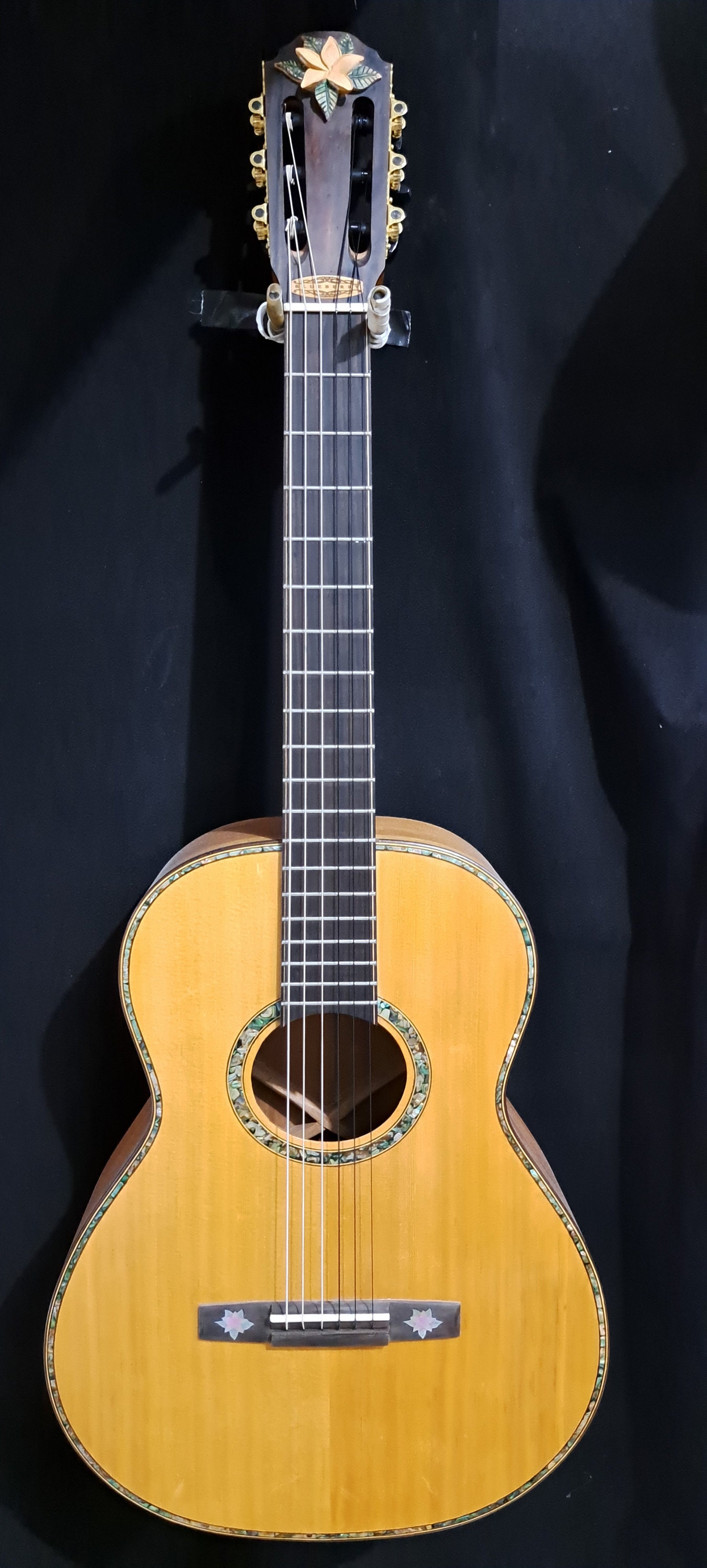 Blueberry Handmade Classical Guitar Nylon Strings Floral Motif - Etsy