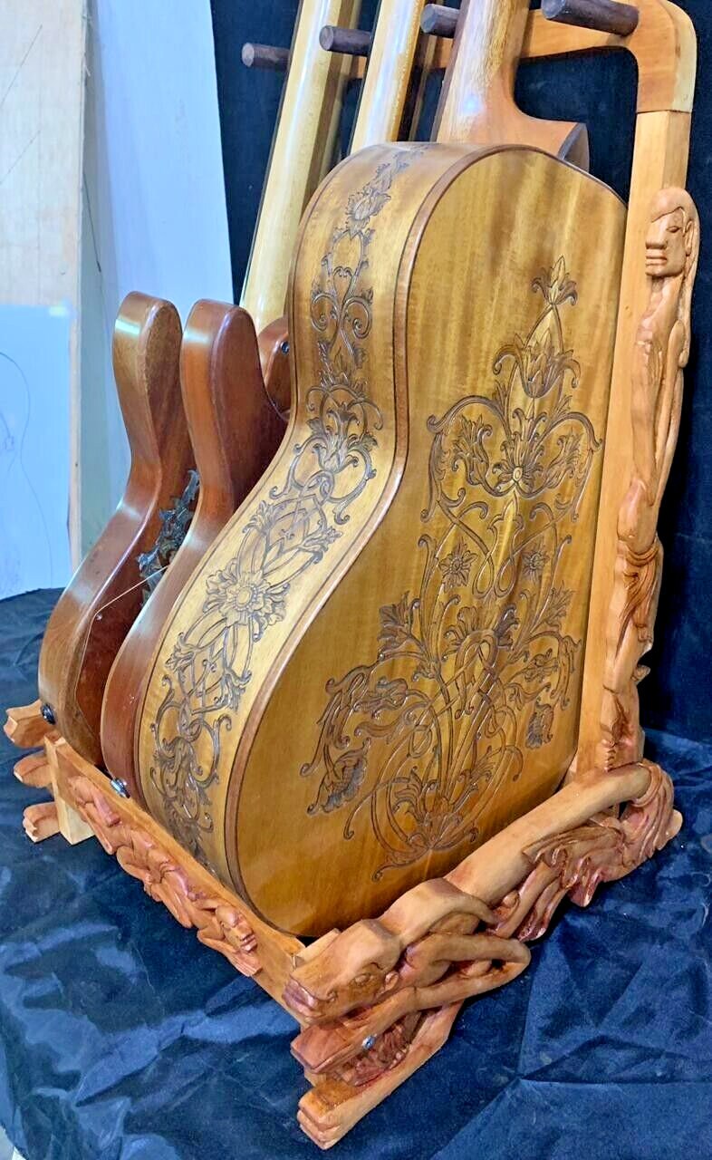 Blueberry Handmade Wooden Guitar Stand for Three Guitars - Etsy