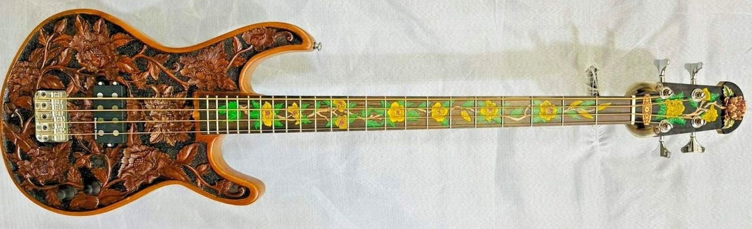 Blueberry Handmade Electric Bass Guitar - Etsy