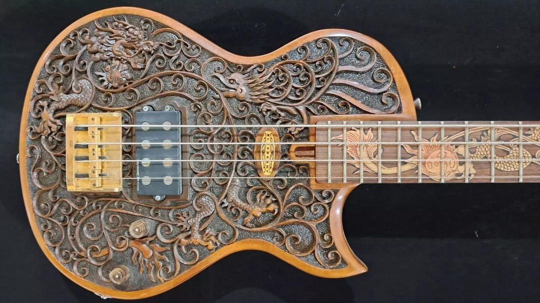 Blueberry Handmade Electric Bass Guitar With Seymour Duncan Pickups - Etsy