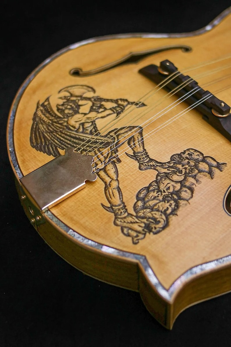 Blueberry Handmade Hand-carved F Style Mandolin With Alaskan Spruce - Etsy