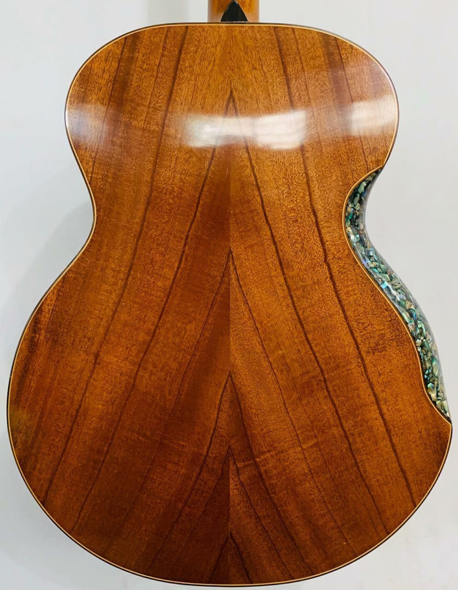Handmade Acoustic Guitar: Floral Inlay, Paua Shell, Grand Concert ...