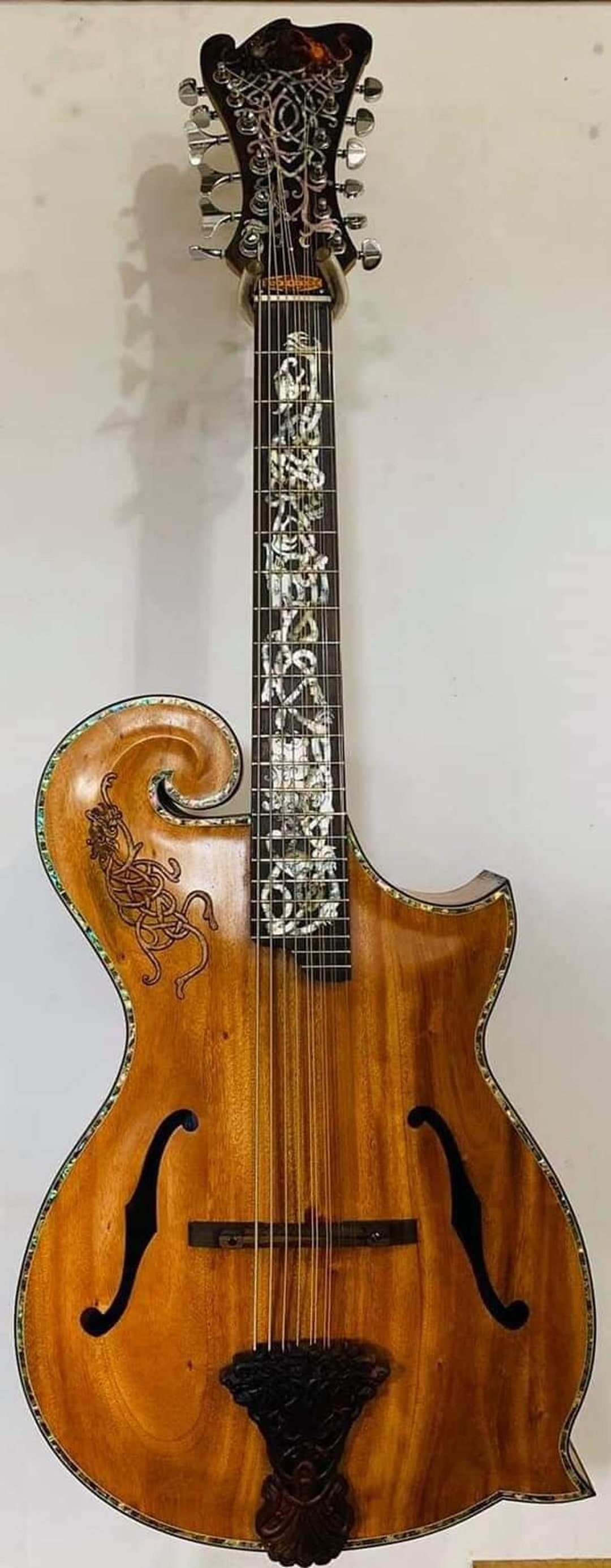 Handmade Twelve String Mandolin: Mahogany, Rosewood, and Macassar Ebony ...