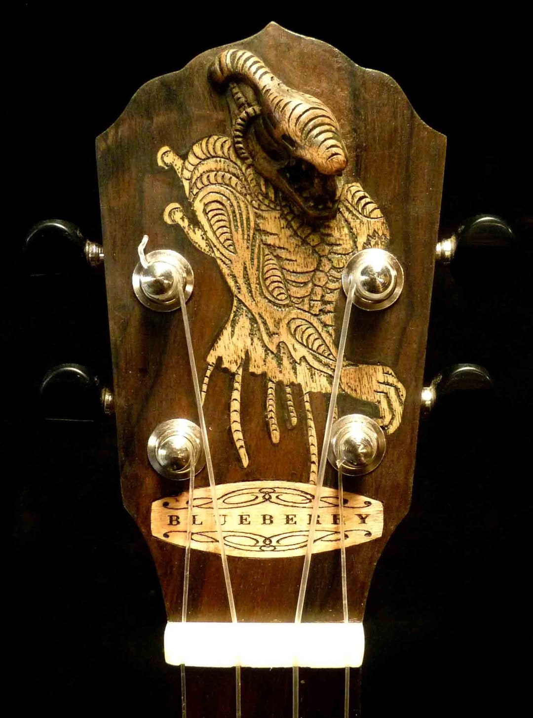 Blueberry Handmade Ukulele "aliens" - Etsy