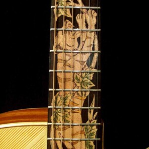 Blueberry Handmade Jumbo Guitar - Tiger Motif - Built to Order - Etsy