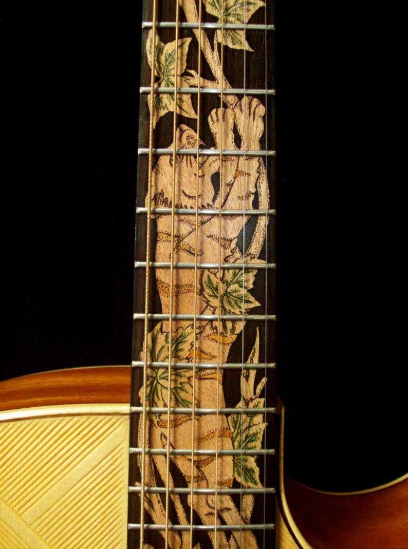 Blueberry Handmade Jumbo Guitar Tiger Motif Built to Order - Etsy
