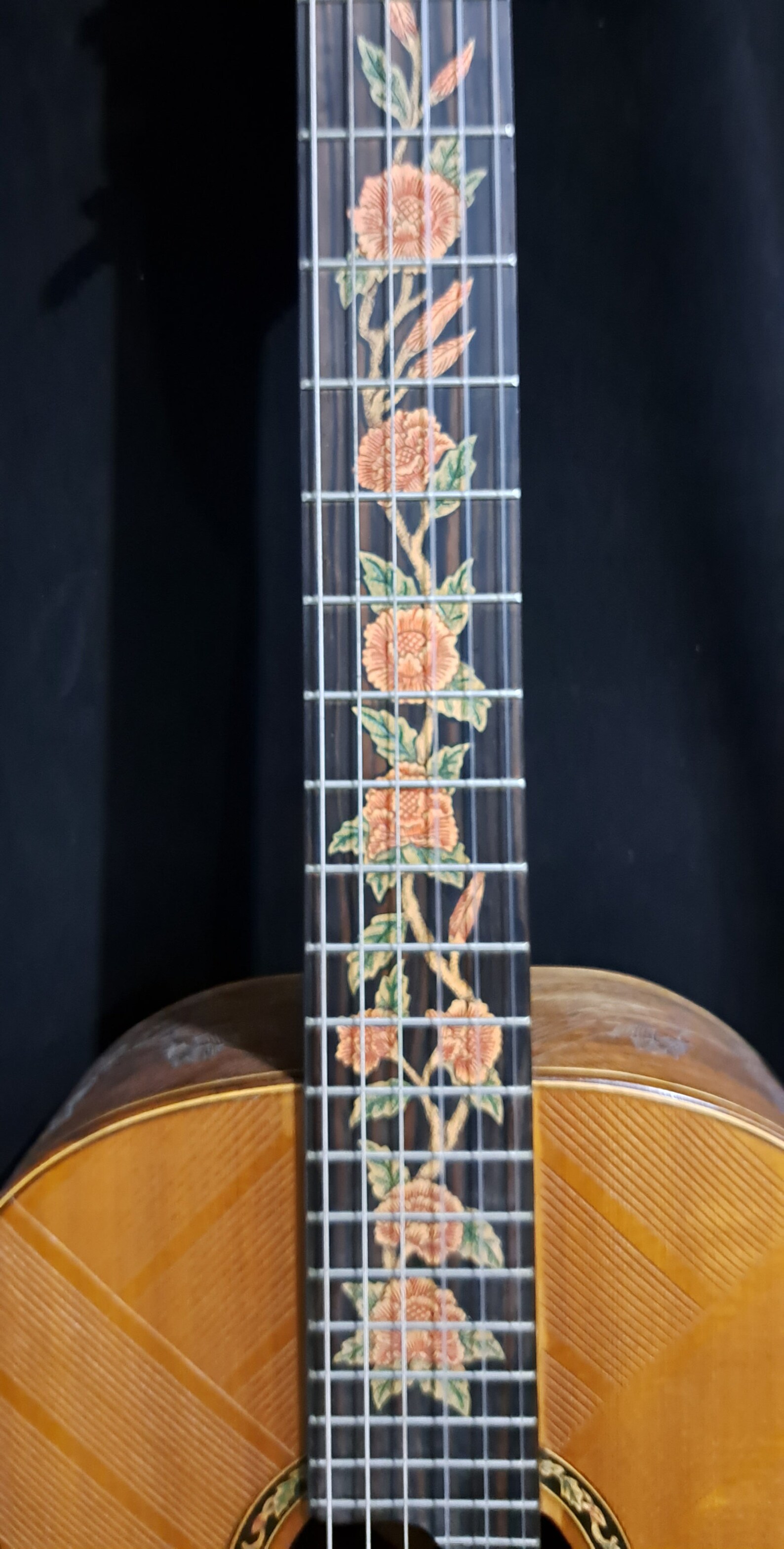 Blueberry Handmade Classical Guitar Nylon Strings Floral Motif - Etsy