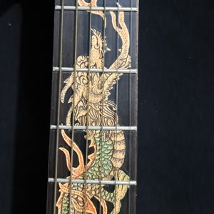 Blueberry Handmade Acoustic Guitar Grand Concert Dragon New and in ...