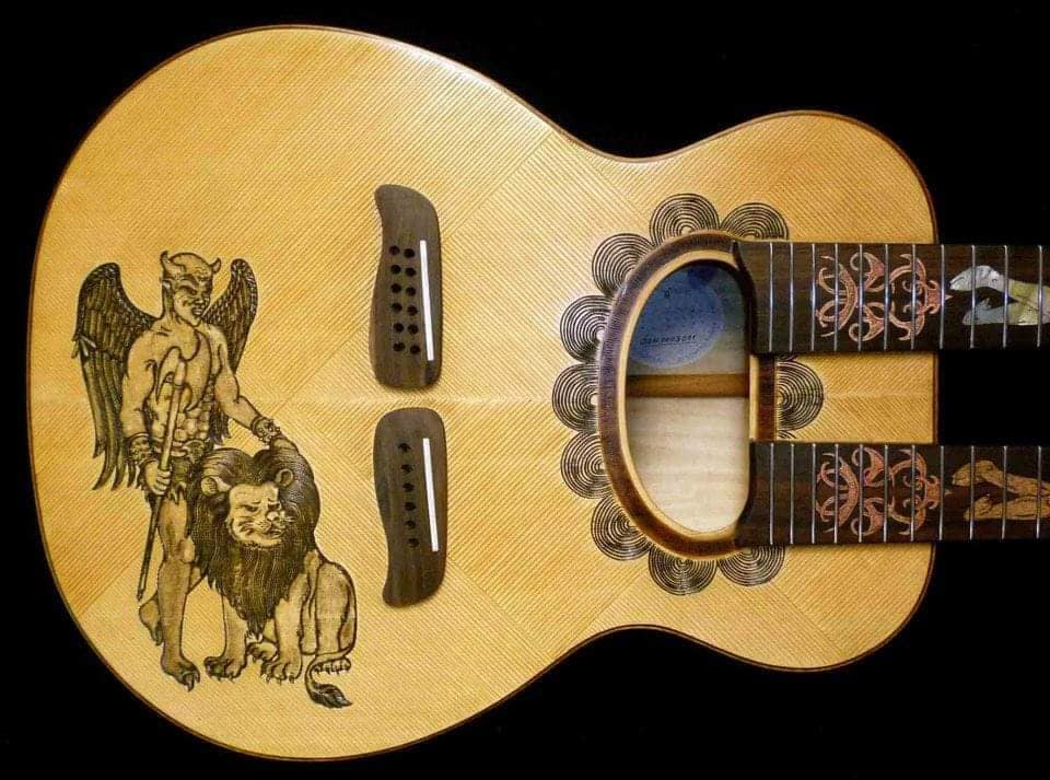 Blueberry Handmade Double Neck Acoustic Guitar 90-day Delivery Built to ...