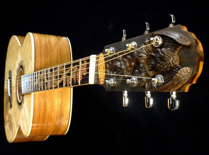 Blueberry Handmade Acoustic Guitar Jumbo Size With Fanned Frets (multi ...