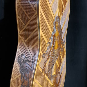 Blueberry Handmade Travel Guitar Mermaid Motif With Hard Case and ...