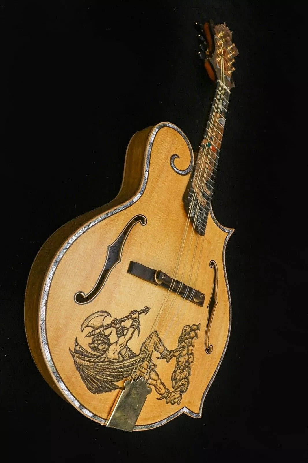 Blueberry Handmade Hand-carved F Style Mandolin With Alaskan Spruce - Etsy