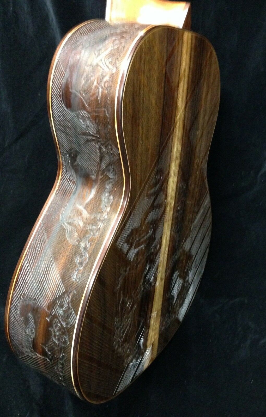 Blueberry Handmade Classical Guitar Nylon Strings Horses Motif - Built ...