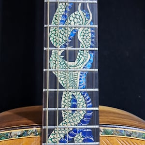 Blueberry Handmade Acoustic Guitar Snake Motif - New and in Stock - Etsy
