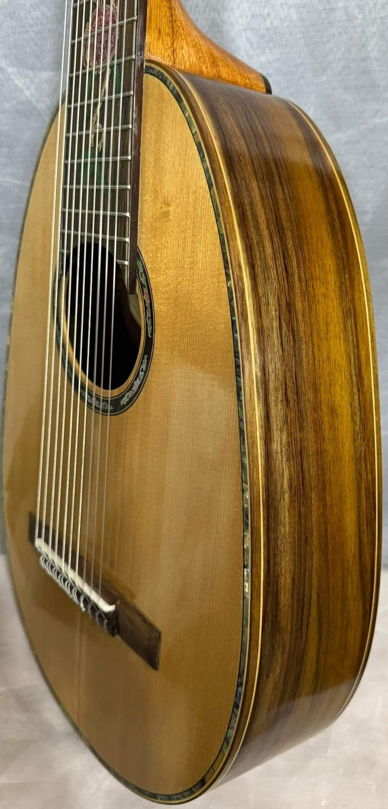 Blueberry Handmade Ten String Classical Nylon String Guitar With Gotoh ...