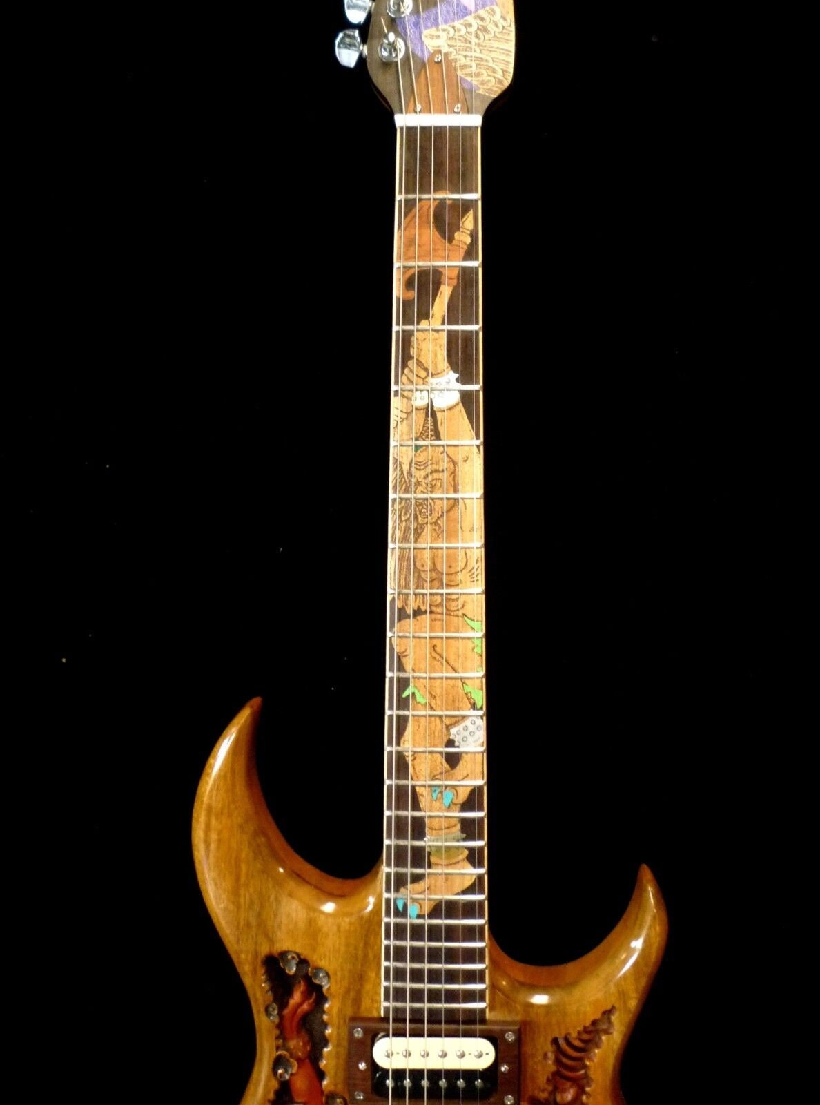 Blueberry Handmade Electric Guitar Devil Motif With Seymour Duncan ...