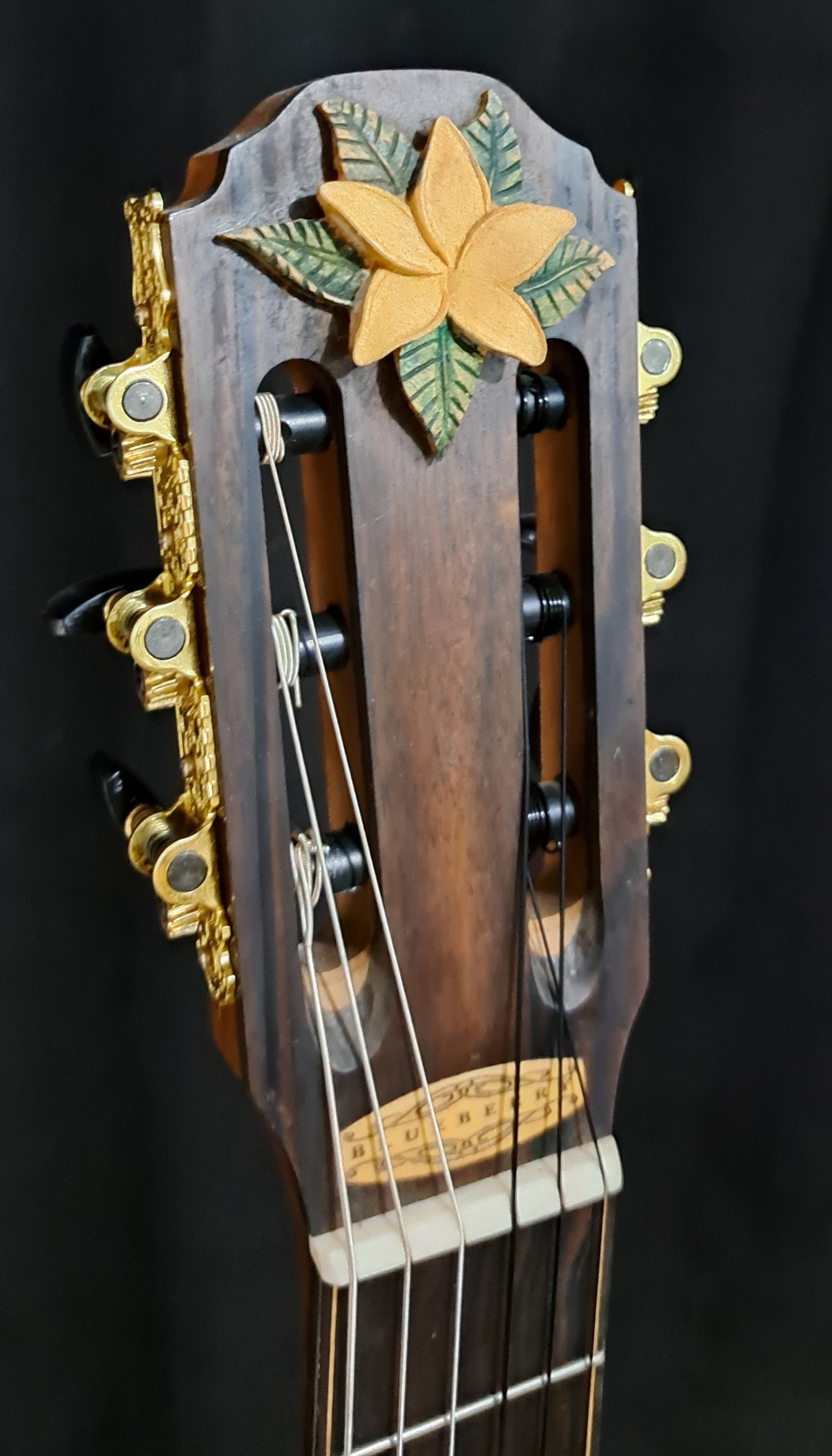 Blueberry Handmade Classical Guitar Nylon Strings Floral Motif - Etsy