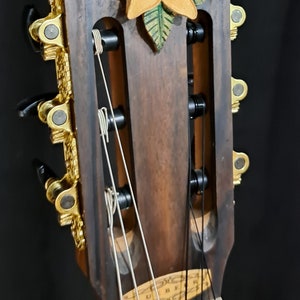 Blueberry Handmade Classical Guitar Nylon Strings Floral Motif - Etsy