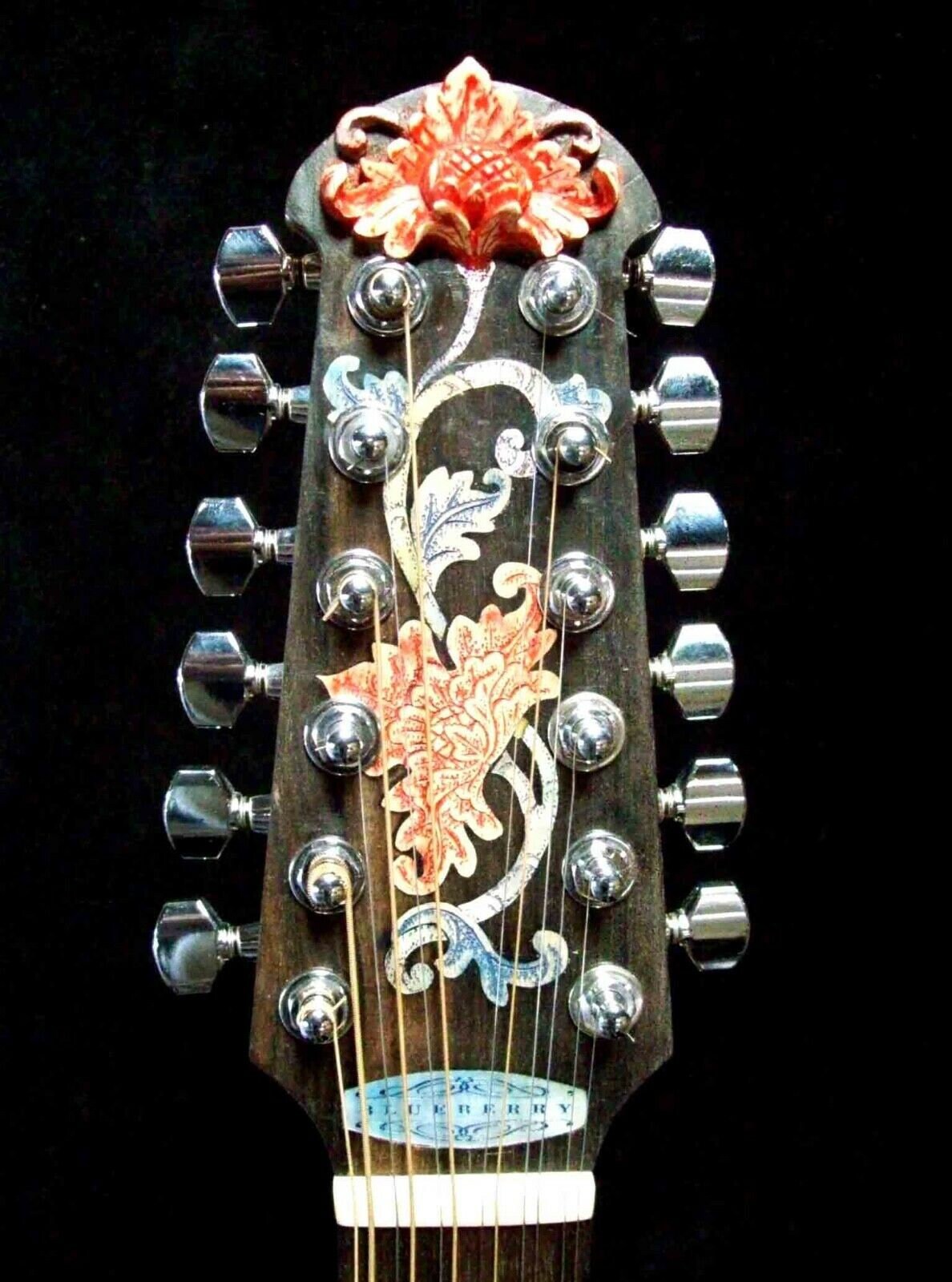 Blueberry Handmade Twelve String (12 String) Acoustic Guitar - Grand ...