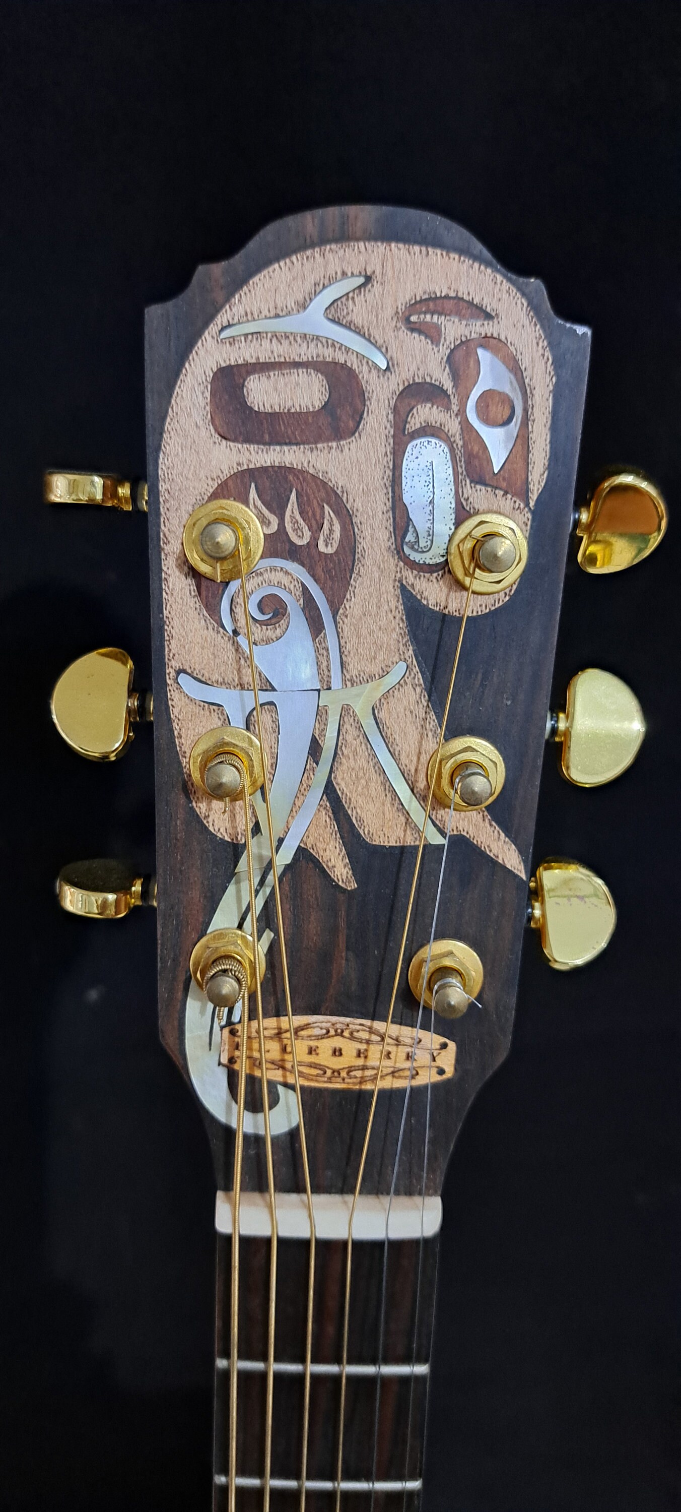 Blueberry Handmade Acoustic Guitar Native Motif Grand Concert Motif - Etsy