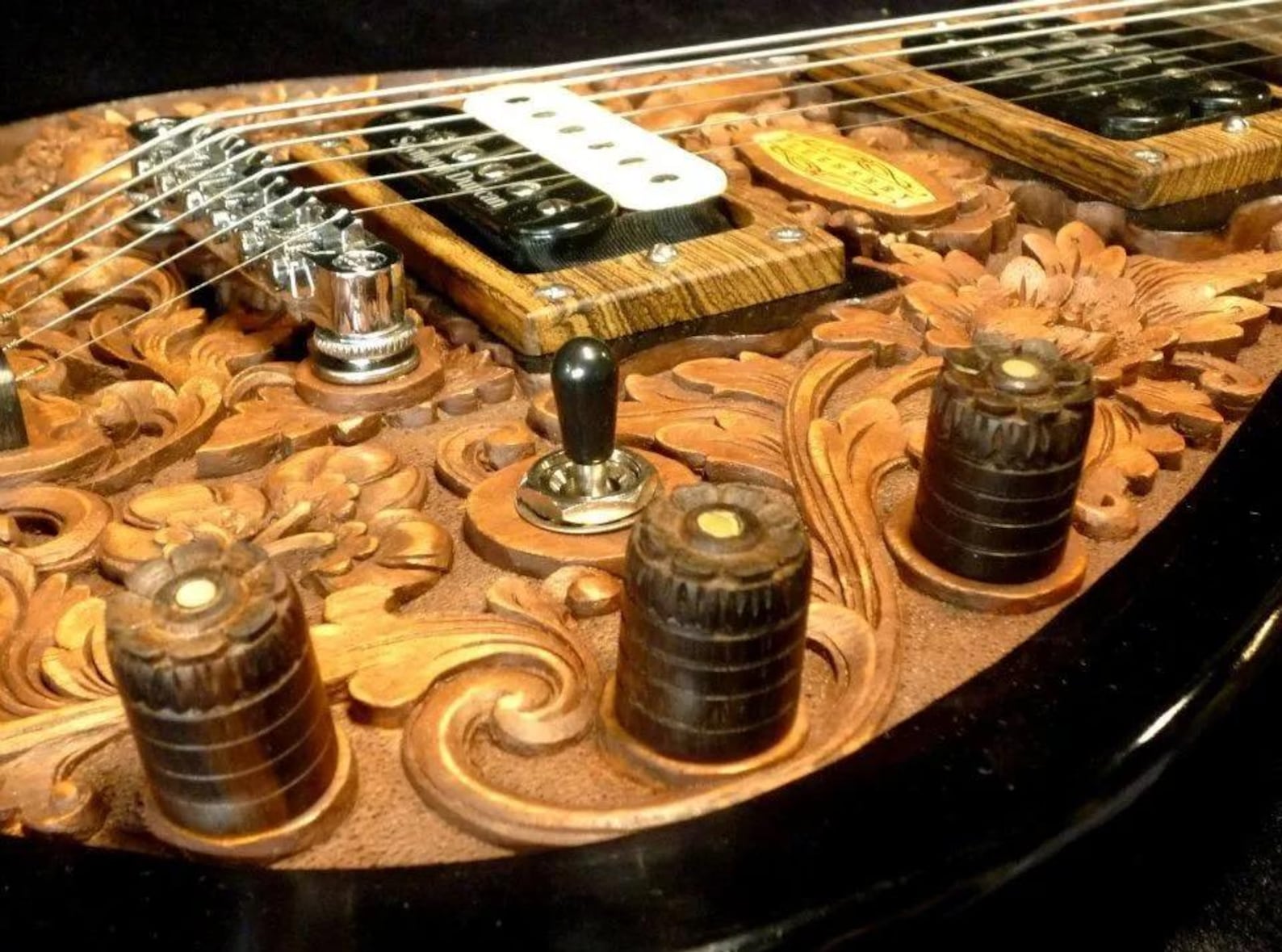 Blueberry Handmade Electric Guitar Goddess Motif With Seymour Duncan ...