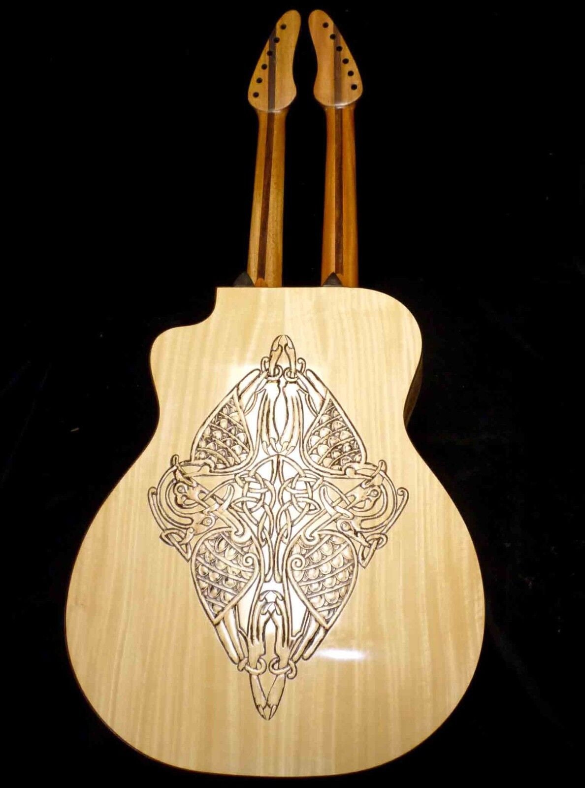 Blueberry Handmade Double Neck Acoustic Guitar Built to Order in Any ...