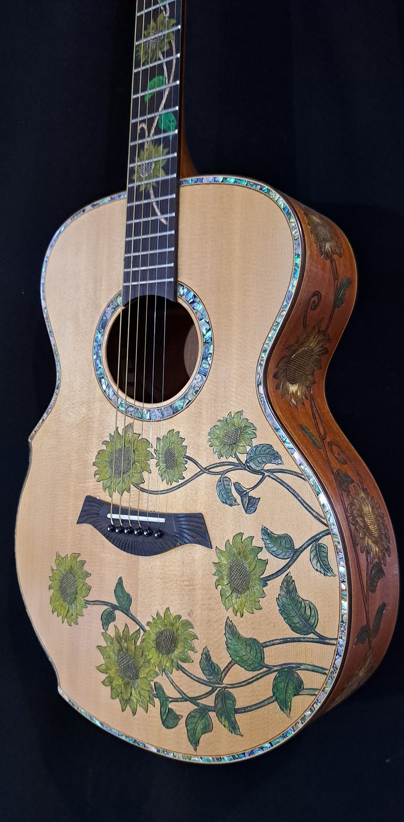 Blueberry NEW IN STOCK Handmade Acoustic Guitar Grand Concert - Yellow ...