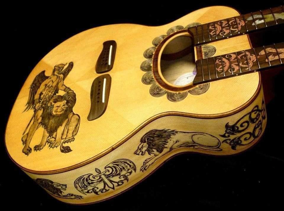 Blueberry Handmade Double Neck Acoustic Guitar 90-day Delivery Built to ...