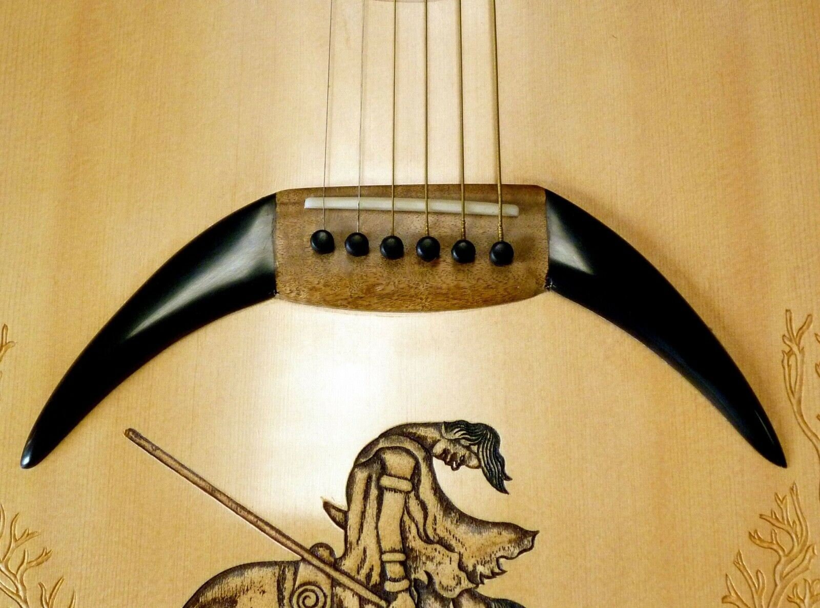 Blueberry Handmade Guitar Native Motif - Etsy