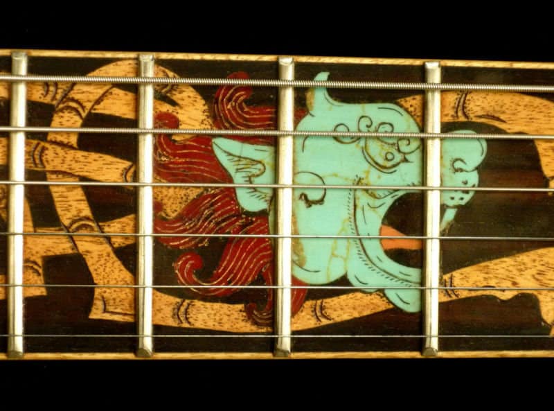 Blueberry Handmade Hollow Body Electric Guitar With Alaskan Spruce ...