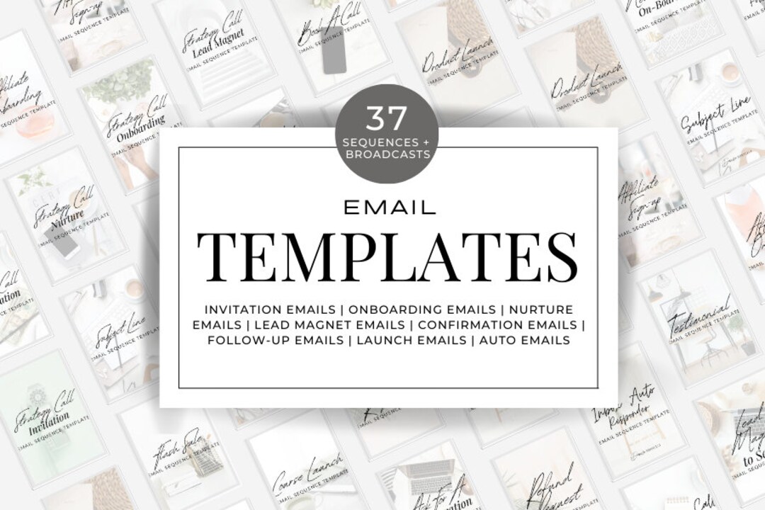 Email Marketing Templates | Pre-written Email Sequences | Email ...