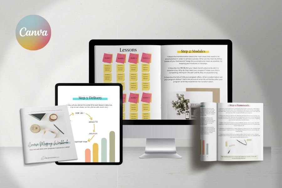 Course Mapping Workbook & Template Course Creator Workbook Done-for-you ...