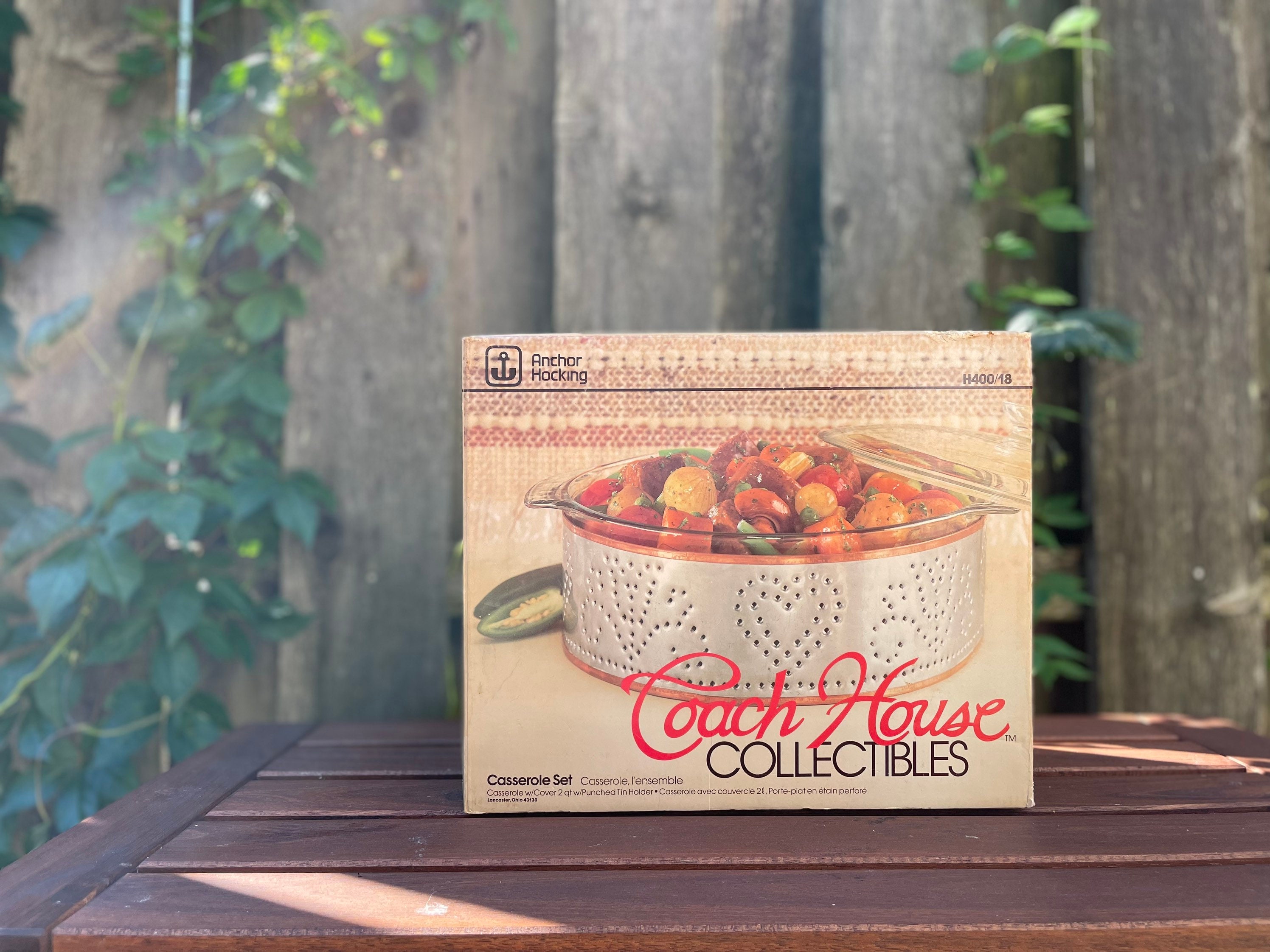 Anchor Hocking Coach House Collectibles Vintage Tin Clear - Etsy