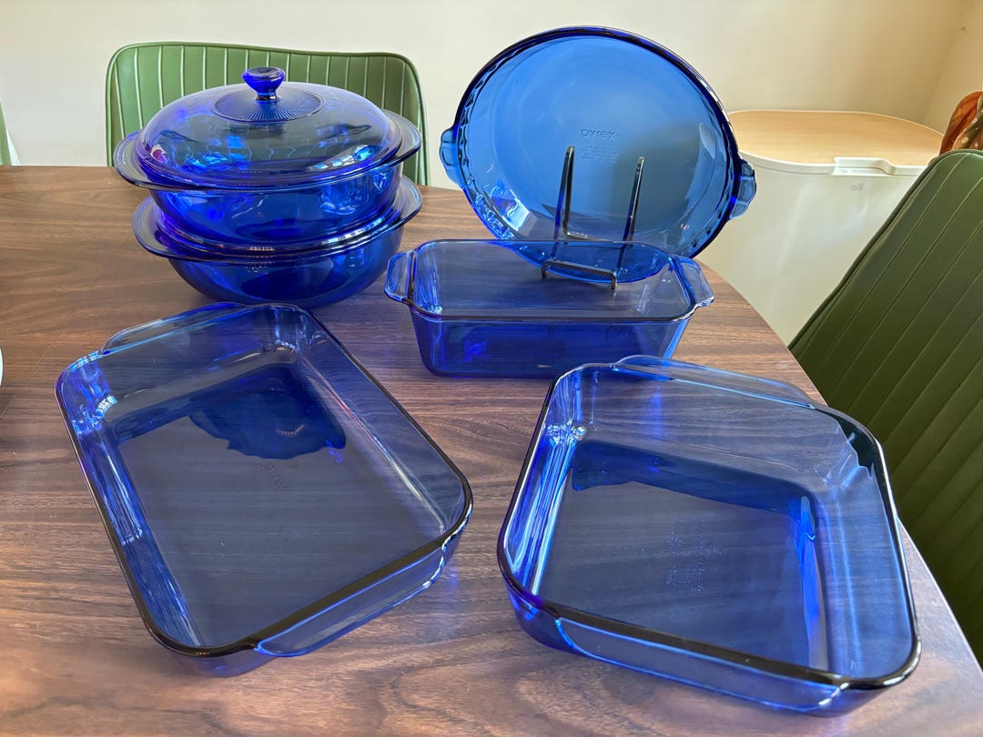 Vintage Pyrex 213-R Cobalt Blue Bread Loaf Pan Retro 1980s Bake Ware - Etsy