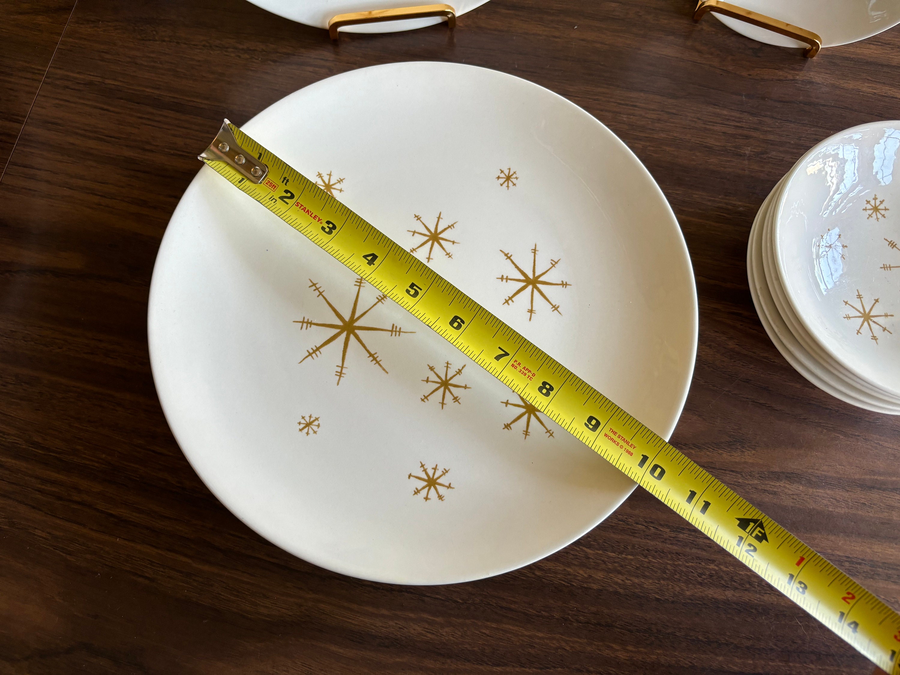 MCM Vintage Plates Royal China Star Glow Royal Ironstone Stoneware ...