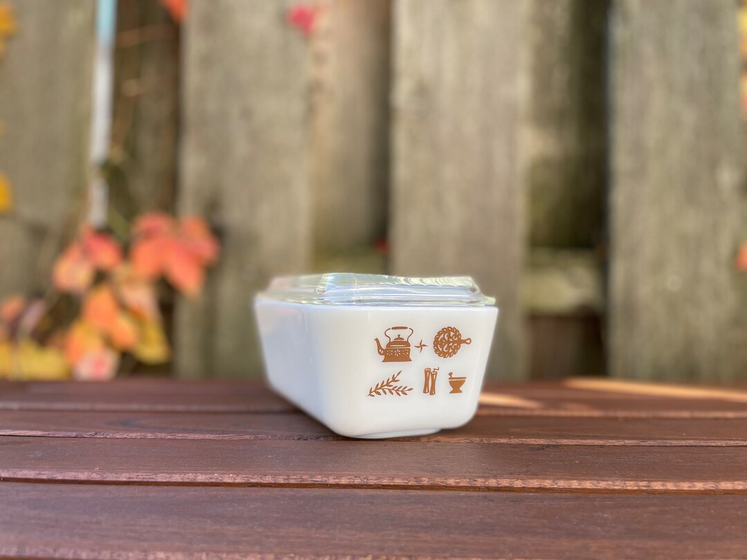 Pyrex 0502 Vintage Early American Refrigerator Dish Milk Glass - Etsy