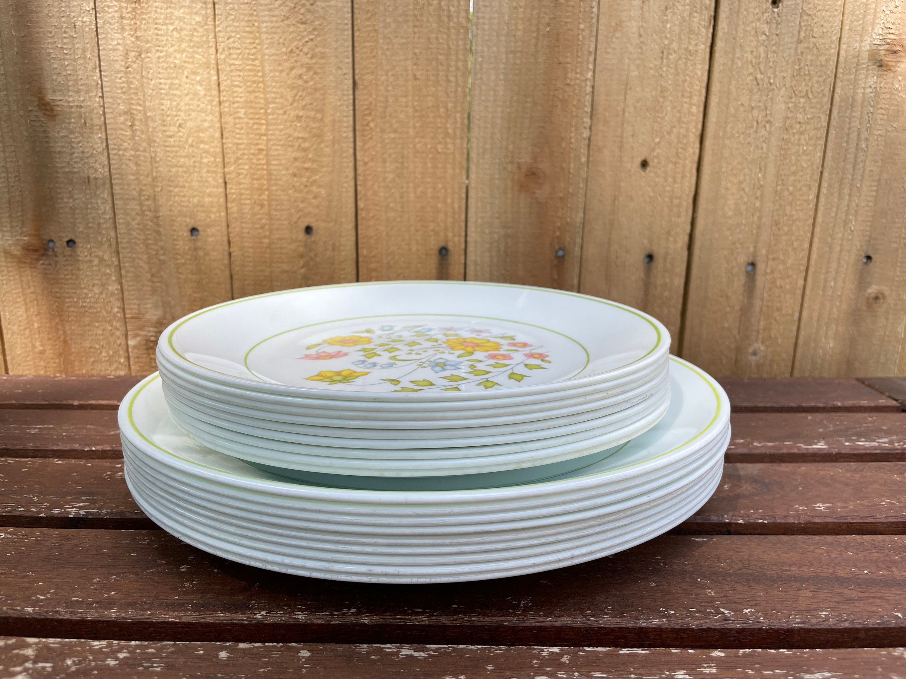 Corelle Spring Daisy Vintage 1970s Dinnerware MCM Pastel - Etsy