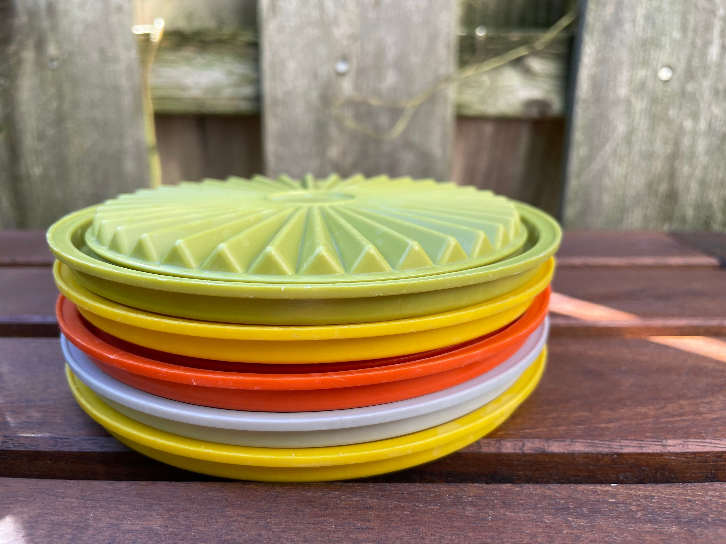 Tupperware Vintage 1970s Mustard Yellow Avocado Green - Etsy