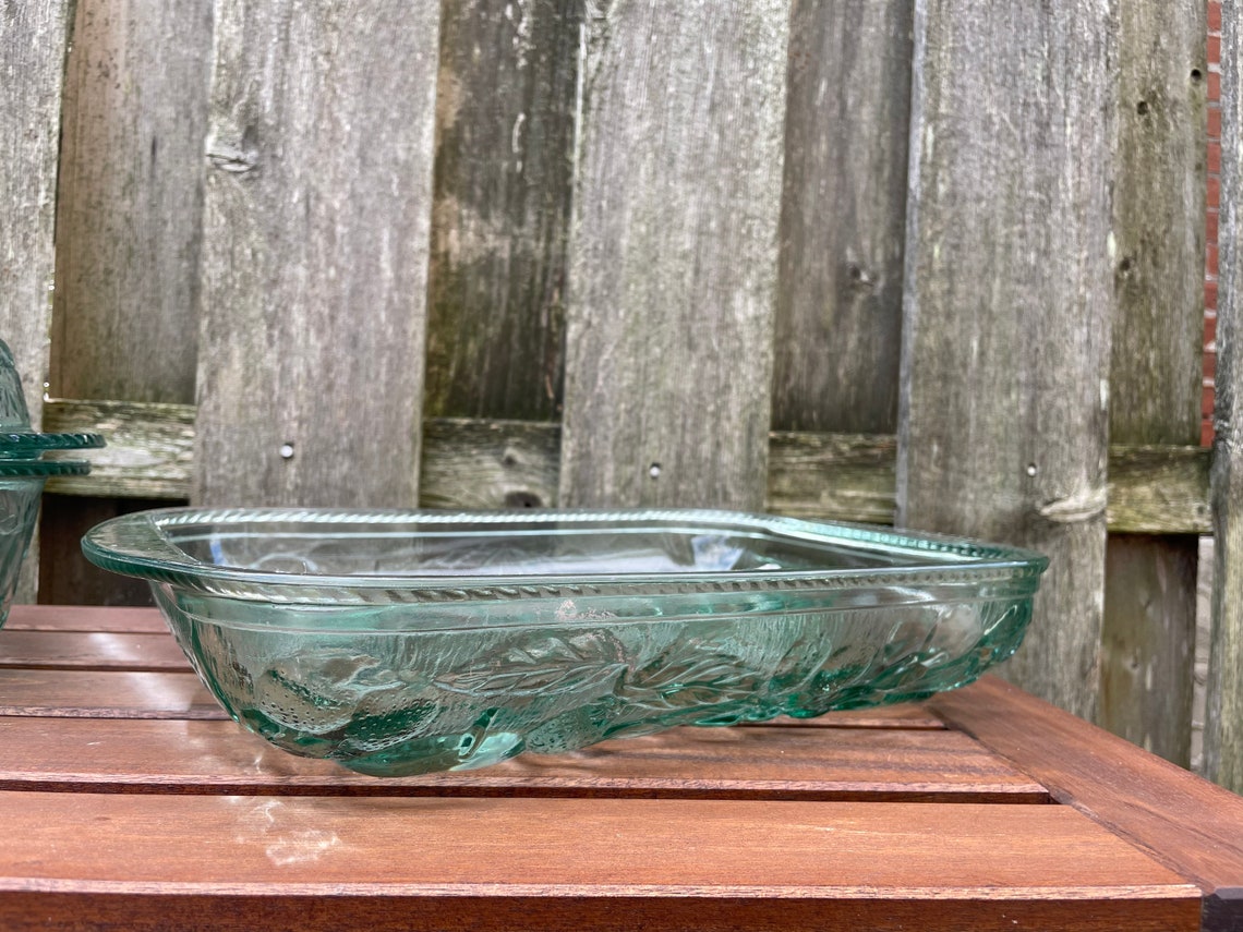 Libbey Spanish Gibraltar Green Glass Vintage 1980s 1990s - Etsy