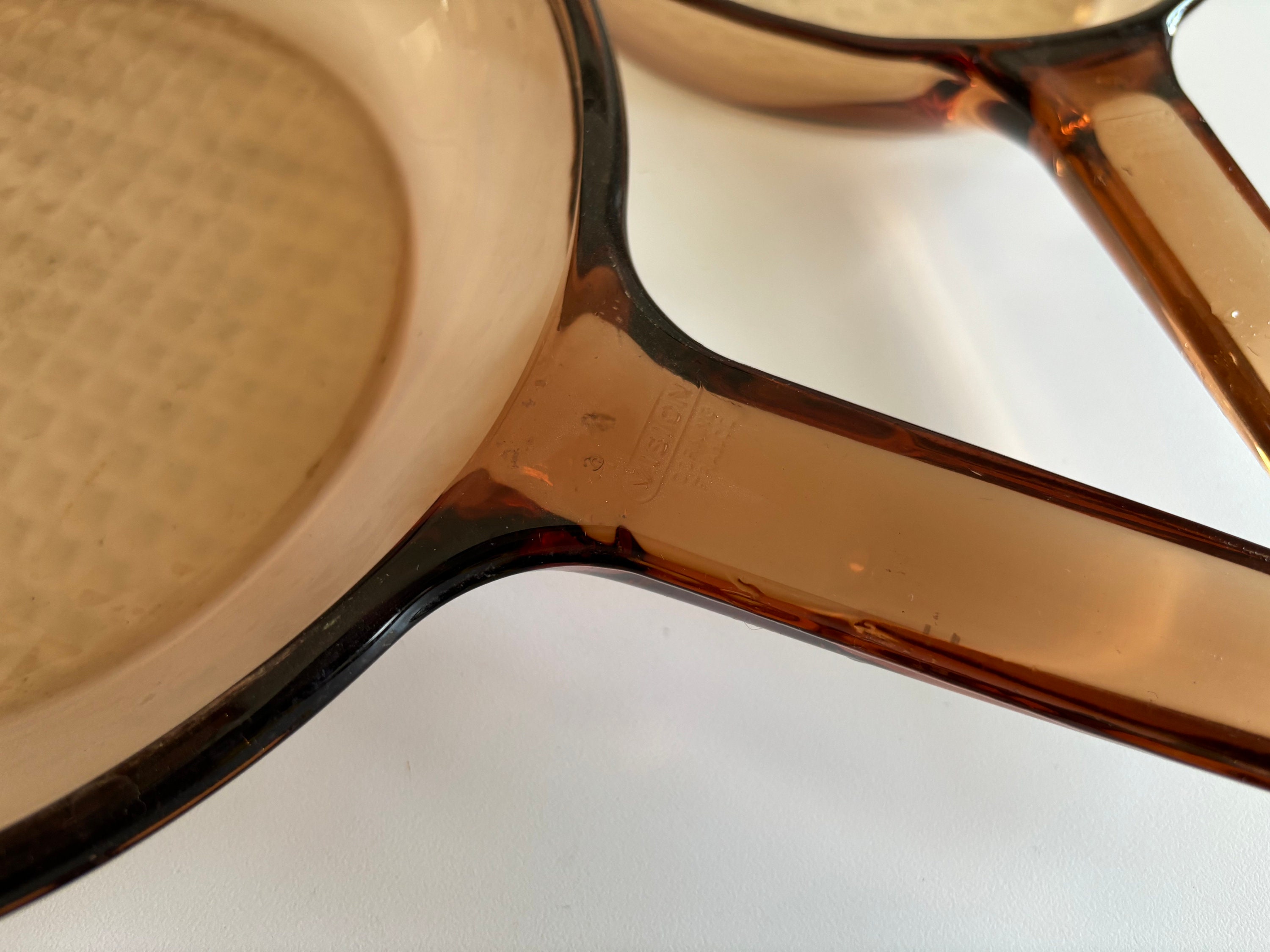Vintage Pyrex Vision Amber Glass Skillet Retro 1980s Cookware - Etsy
