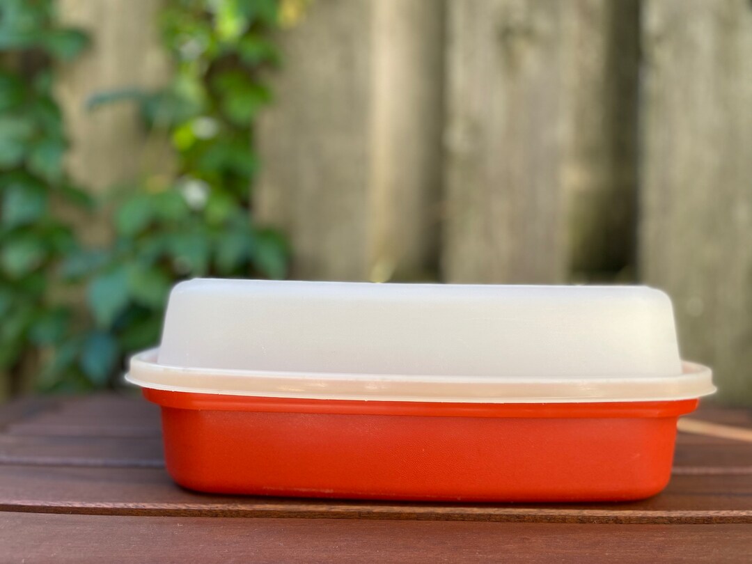 Paprika Orange Tupperware 1970s Vintage Container Retro Mid Century ...