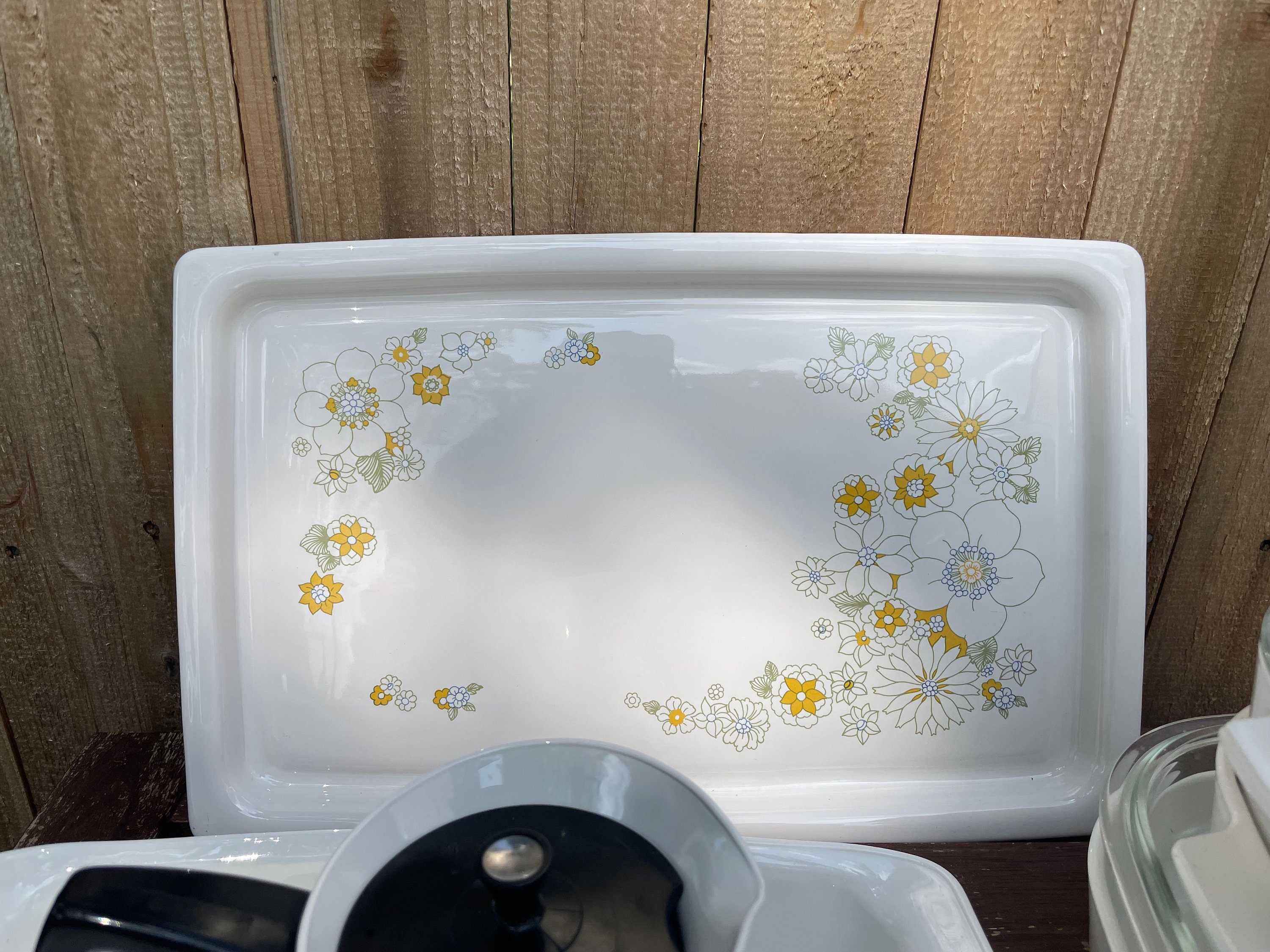Corning Ware Floral Bouquet Vintage 1970s Mid Century Modern Casserole ...