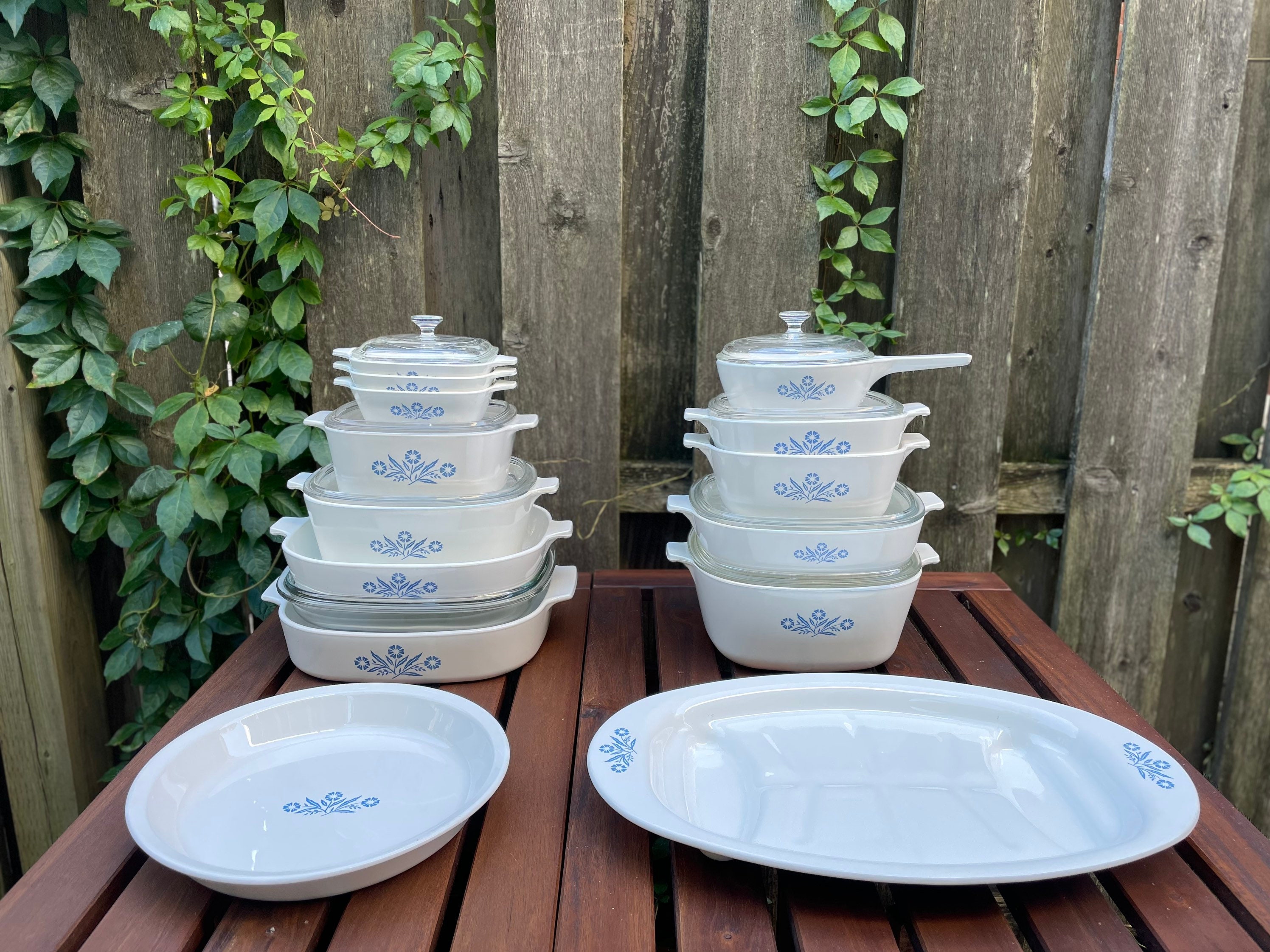 Corning Ware Blue Corn Flower Vintage 1950’s 1960’s Casserole Dish ...